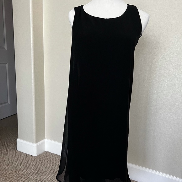 NAF NAF | Dresses | Naf Naf Chiffon Overlay Shift Dress | Poshmark